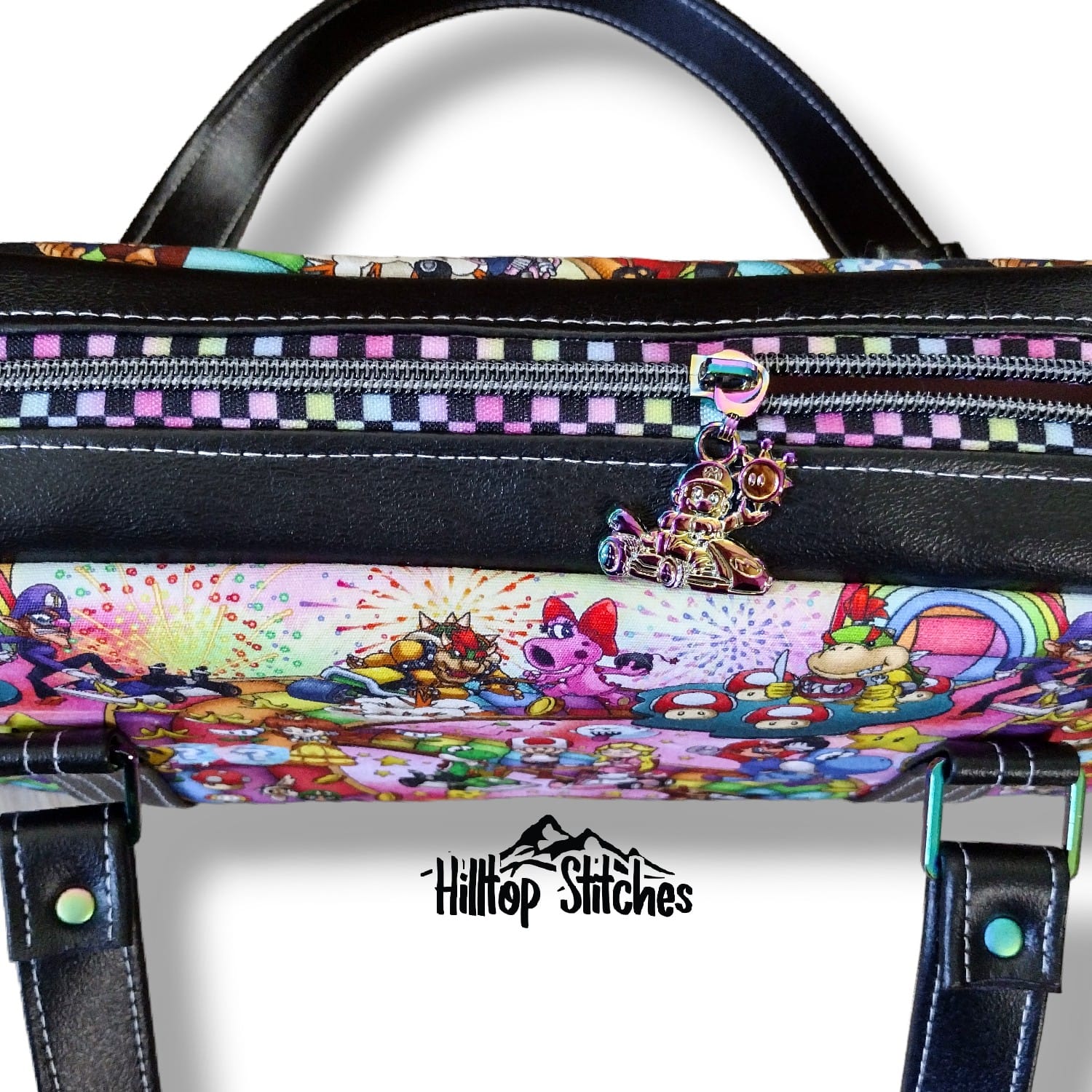 RAINBOW CHECKERED TAPE WITH GUNMETAL TEETH #5 ZIPPER TAPE – Sew Girlie Fun